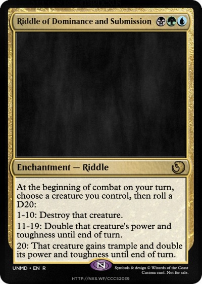 MTGNexus - Riddle of Dominance and Submission