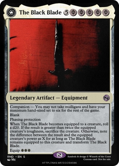 MTGNexus - The Black Blade // The Black Blade Reborn