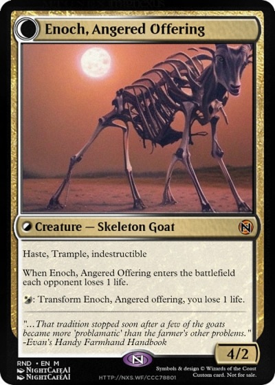 MTGNexus - Enoch, Sacrificial Goat // Enoch, Angered Offering