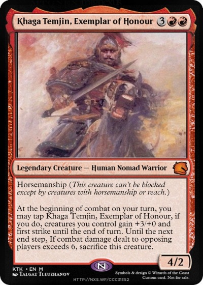 MTGNexus - Khaga Temjin, Exemplar of Honour