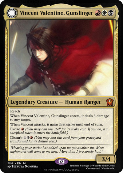 MTGNexus - Vincent Valentine, Gunslinger // Vincent, Galian Beast