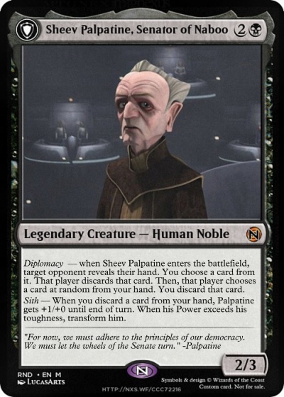 MTGNexus - Sheev Palpatine, Senator of Naboo // Darth Sidious, The Dark Lor