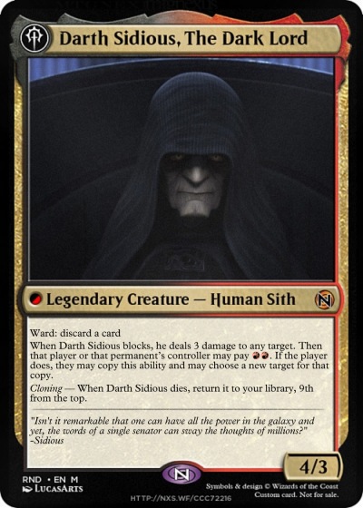 MTGNexus - Sheev Palpatine, Senator of Naboo // Darth Sidious, The Dark Lor