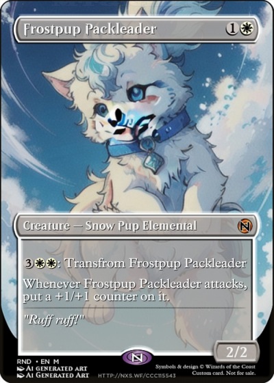 MTGNexus - Frostpup Packleader // Frostfang Alpha
