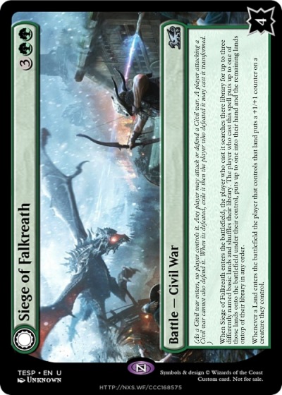 MTGNexus - Siege of Falkreath // sahloknir, Green Fury