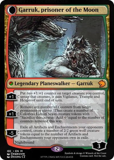 MTGNexus - Garruk, Fighting for Freedom // Garruk, prisoner of the Moon