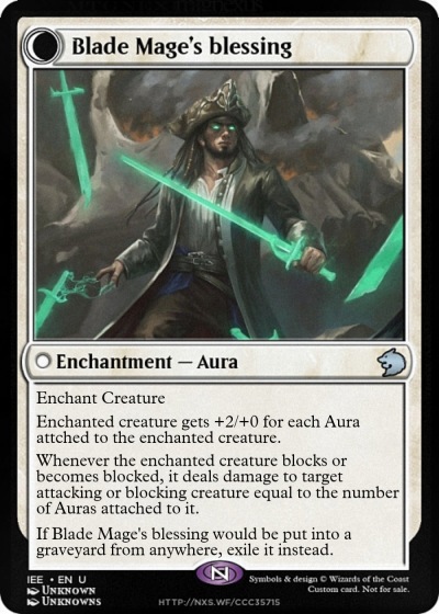 MTGNexus - Blade Caster Mage // Blade Mage's blessing