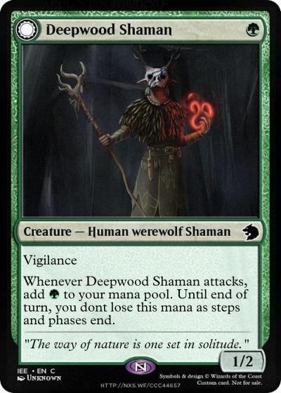 MTGNexus - Deepwood Shaman // Deepwood Pack Mage