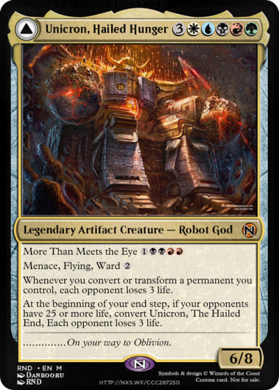 MTGNexus - Unicron, Hailed Hunger // Unicron, Planet Eater