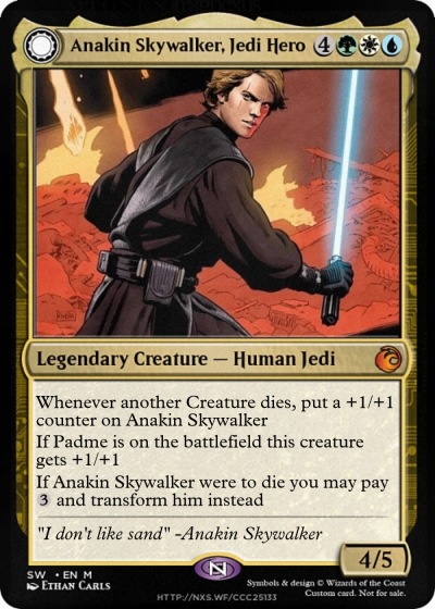 MTGNexus - Anakin Skywalker, Jedi Hero // Darth Vader, Sith Menace
