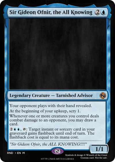 MTGNexus - Sir Gideon Ofnir, the All Knowing