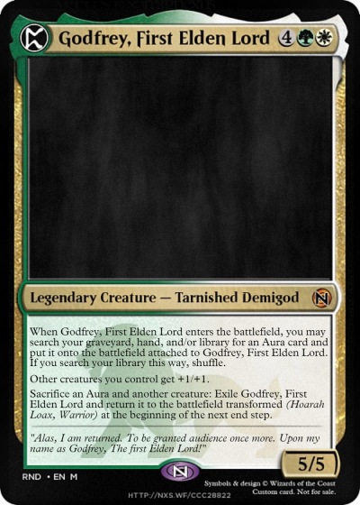 MTGNexus - Godfrey, First Elden Lord // Hoarah Loax, Warrior