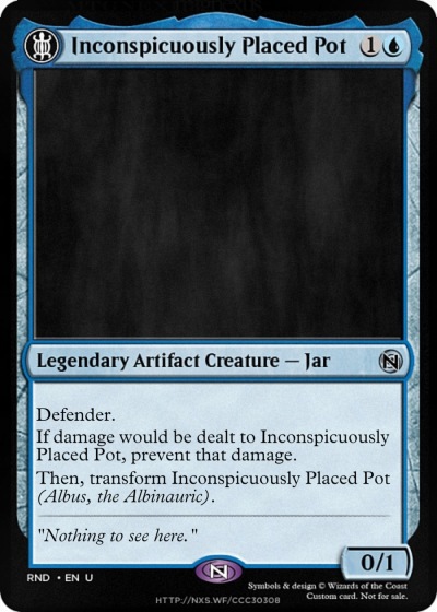 MTGNexus - Inconspicuously Placed Pot // Albus, the Albinauric