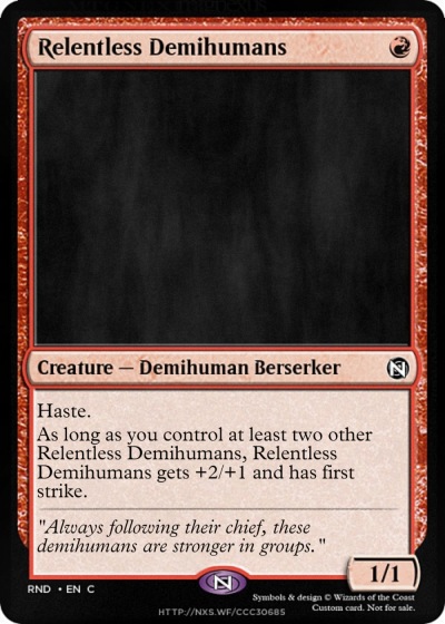 MTGNexus - Relentless Demihumans