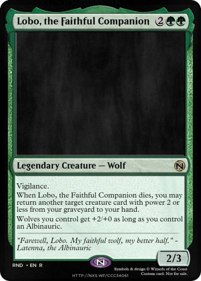 MTGNexus - Lobo, the Faithful Companion