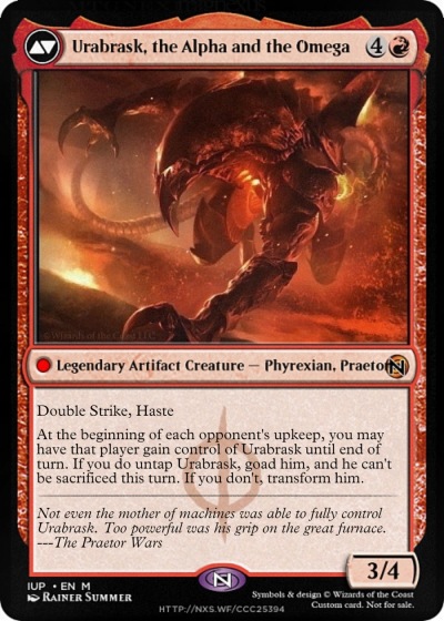 MTGNexus - Urabrask, Birthed from Oil and Fire // Urabrask, the Alpha and t