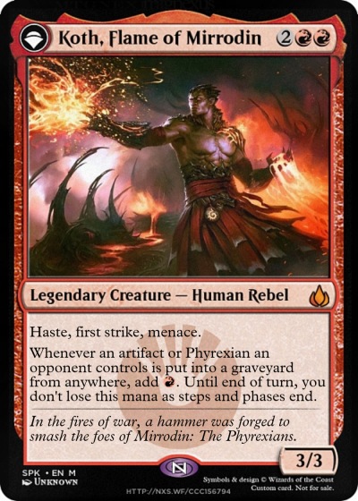 MTGNexus - Koth, Flame of Mirrodin // Koth, Hammer of Mirrodin