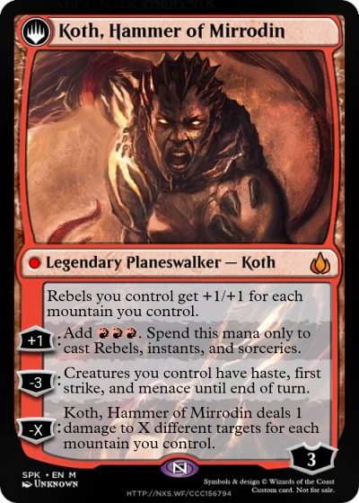 MTGNexus - Koth, Flame of Mirrodin // Koth, Hammer of Mirrodin