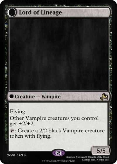 MTGNexus - Bloodline Keeper // Lord of Lineage