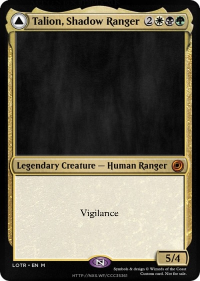MTGNexus - Talion, Shadow Ranger // Celebrimbor, Bright Lord