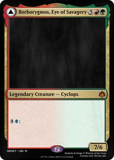 MTGNexus - Borborygmos, Eye of Savagery // Borborygmos, Eye of Perfection