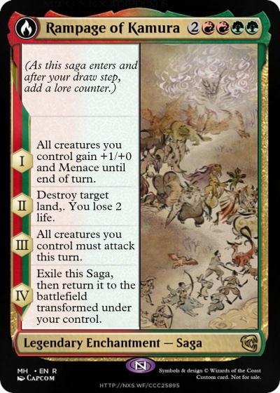 MTGNexus - Rampage of Kamura // Wind Serpent Ibushi