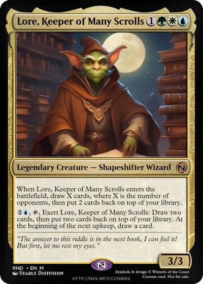 MTGNexus - Lore, Keeper of Many Scrolls