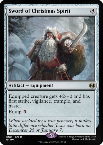 MTGNexus - Sword of Christmas Spirit