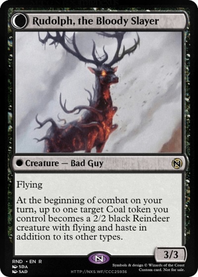 MTGNexus - Rudolph, the Bloody Reindeer // Rudolph, the Bloody Slayer