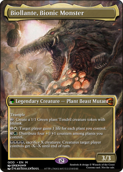 MTGNexus - Biollante, Flowering Beast // Biollante, Bionic Monster