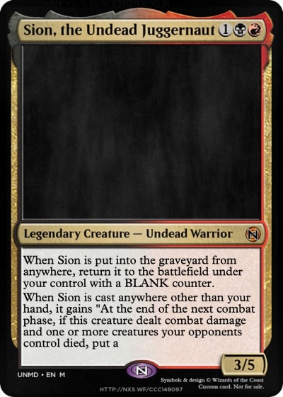 MTGNexus - Sion, the Undead Juggernaut