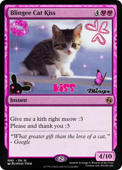 MTGNexus - Blingee Cat Kiss