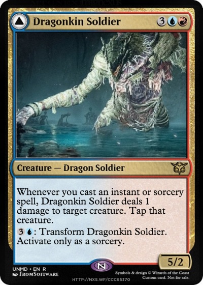 MTGNexus - Dragonkin Soldier // Dragonkin Soldier of Nokstella