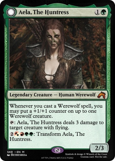 MTGNexus - Aela, The Huntress // Aela's Beast Form