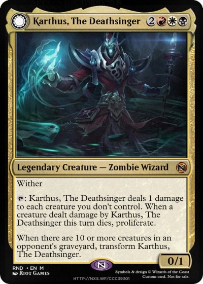 MTGNexus - Karthus, The Deathsinger // Karthus, Blightlord