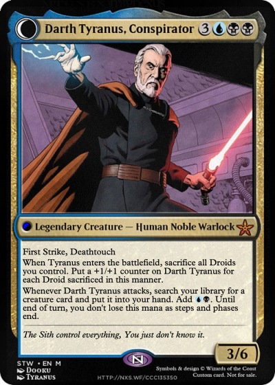 MTGNexus - Count Dooku, Revolutionary // Darth Tyranus, Conspirator