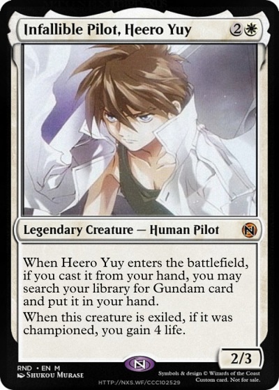 MTGNexus - Infallible Pilot, Heero Yuy