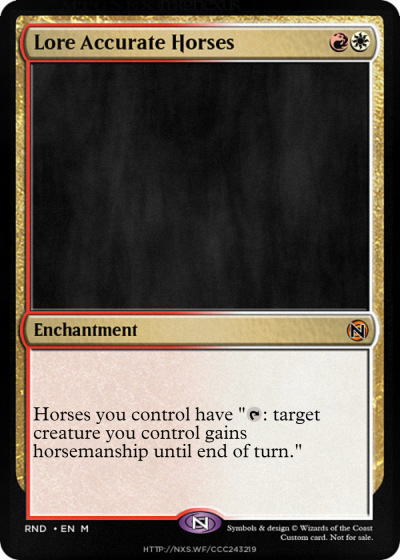 MTGNexus - Lore Accurate Horses
