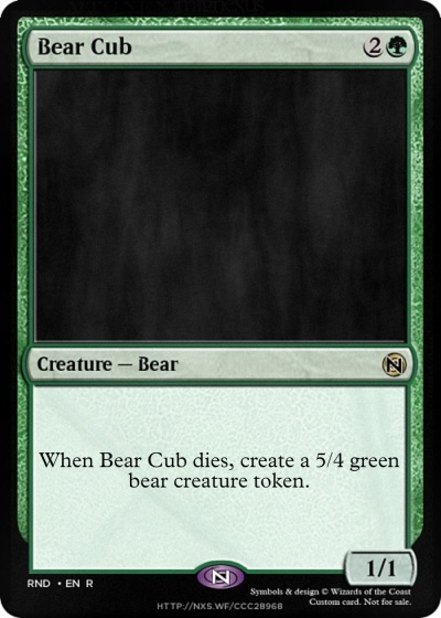 MTGNexus - Bear Cub