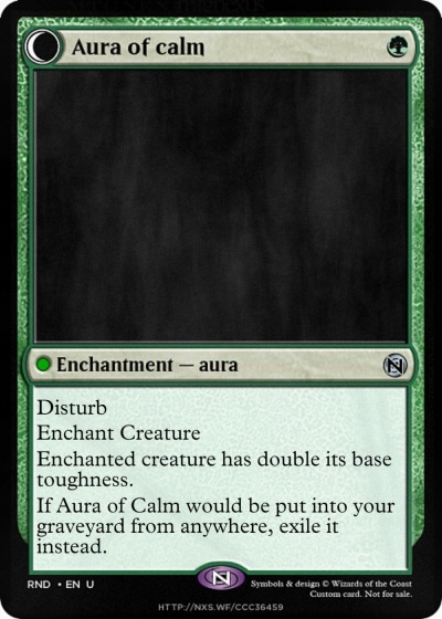 MTGNexus - Aura of rage // Aura of calm