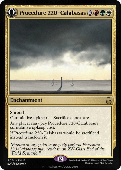 MTGNexus - Procedure 220-Calabasas // SCP-2317