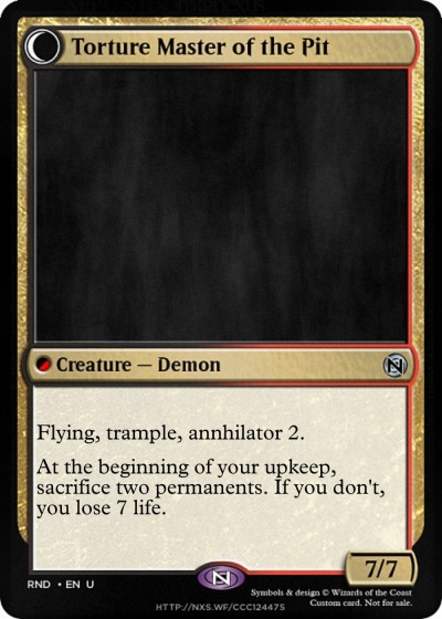 MTGNexus - Demon Attack // Torture Master of the Pit