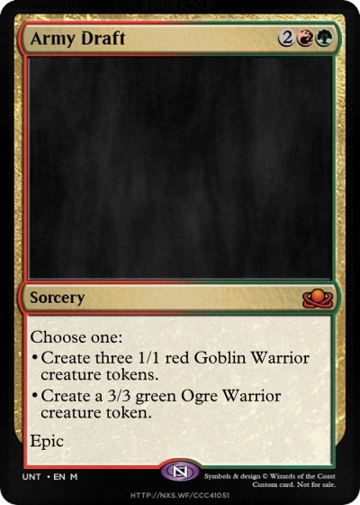 MTGNexus - Army Draft