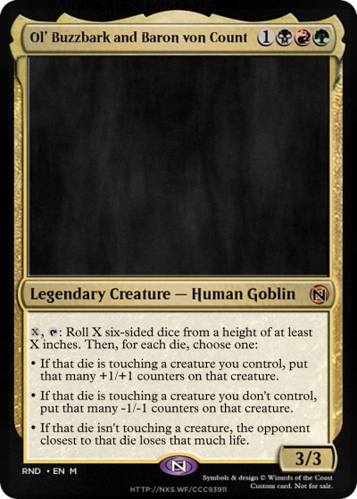 MTGNexus - Ol' Buzzbark and Baron von Count