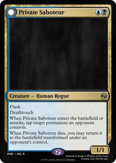 MTGNexus - Private Saboteur // Undercover Agent