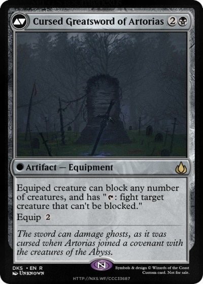 MTGNexus - Greatsword of Artorias // Cursed Greatsword of Artorias