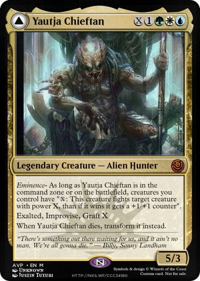 MTGNexus - Yautja Chieftan // Trial by Hunt