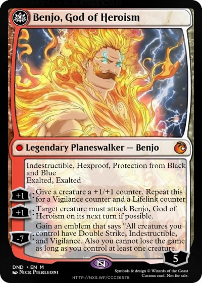 MTGNexus - Benjoronimo, The Hero // Benjo, God of Heroism
