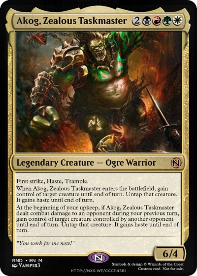 MTGNexus - Akog, Zealous Taskmaster
