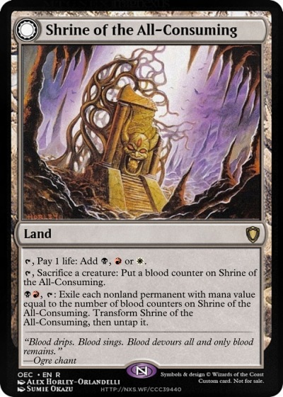 MTGNexus - Shrine of the All-Consuming // All-Consuming Oni of Chaos